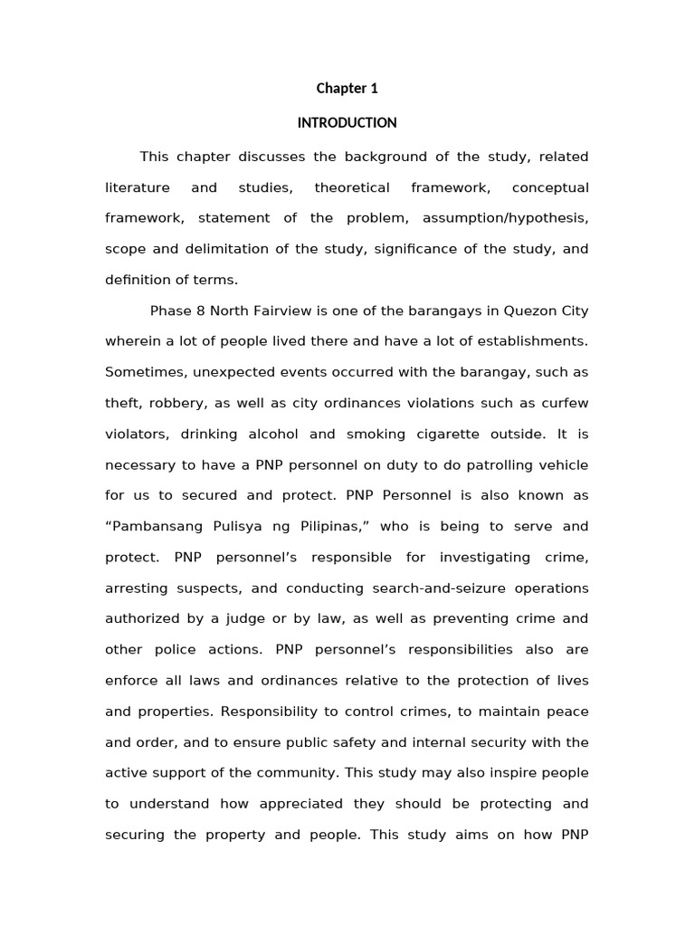 Chapter 1 Research | PDF