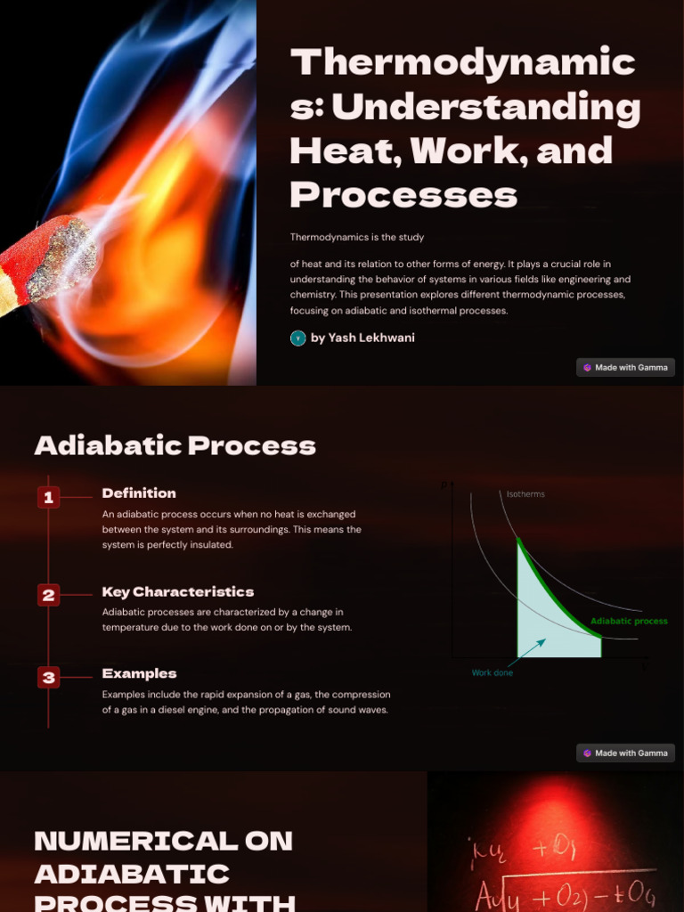 Thermodynamics Understanding Heat Work and Processes | PDF