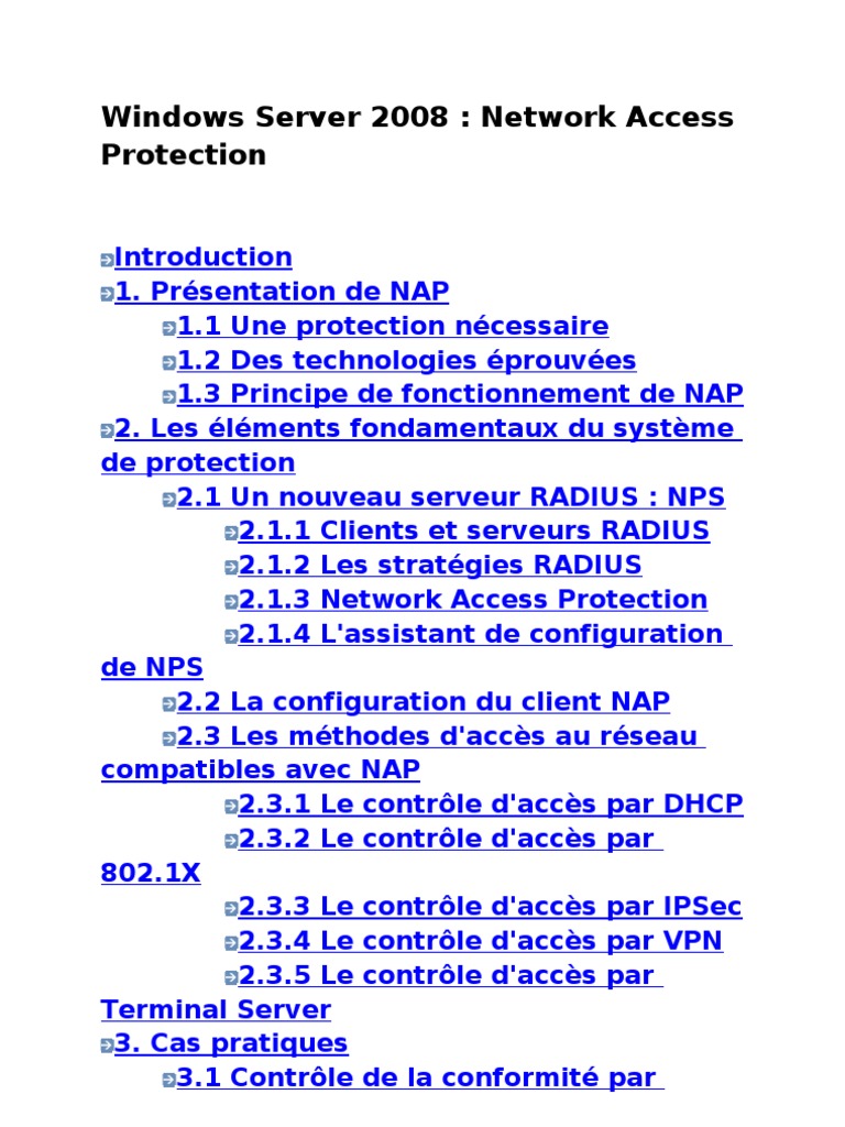Windows 2008 Network Access Protection | PDF