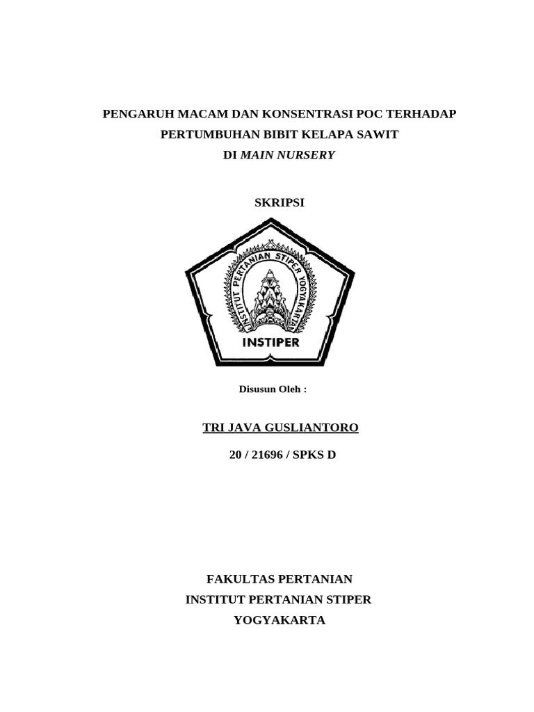 SEKRIPSI TRI JAVA (A1 Jape.) - Fiks 3 | PDF