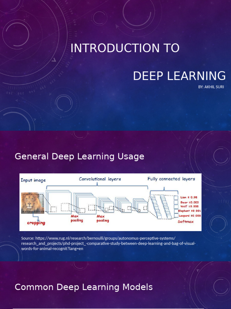 Introduction To Deep Learning | PDF