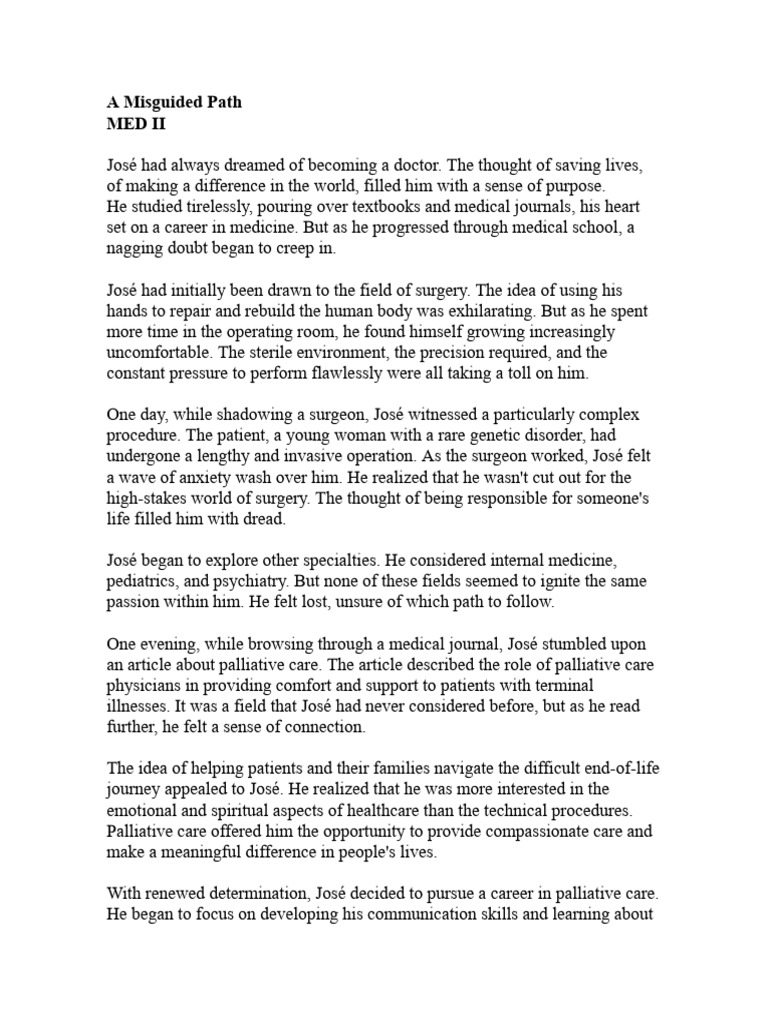 A Misguided Path MED II | PDF
