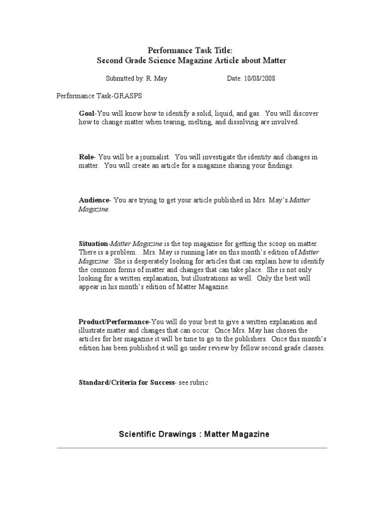 Performance Task Title | PDF | Cognition | Epistemology