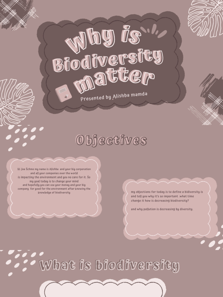 Why Is Biodiversity So Important Pdf