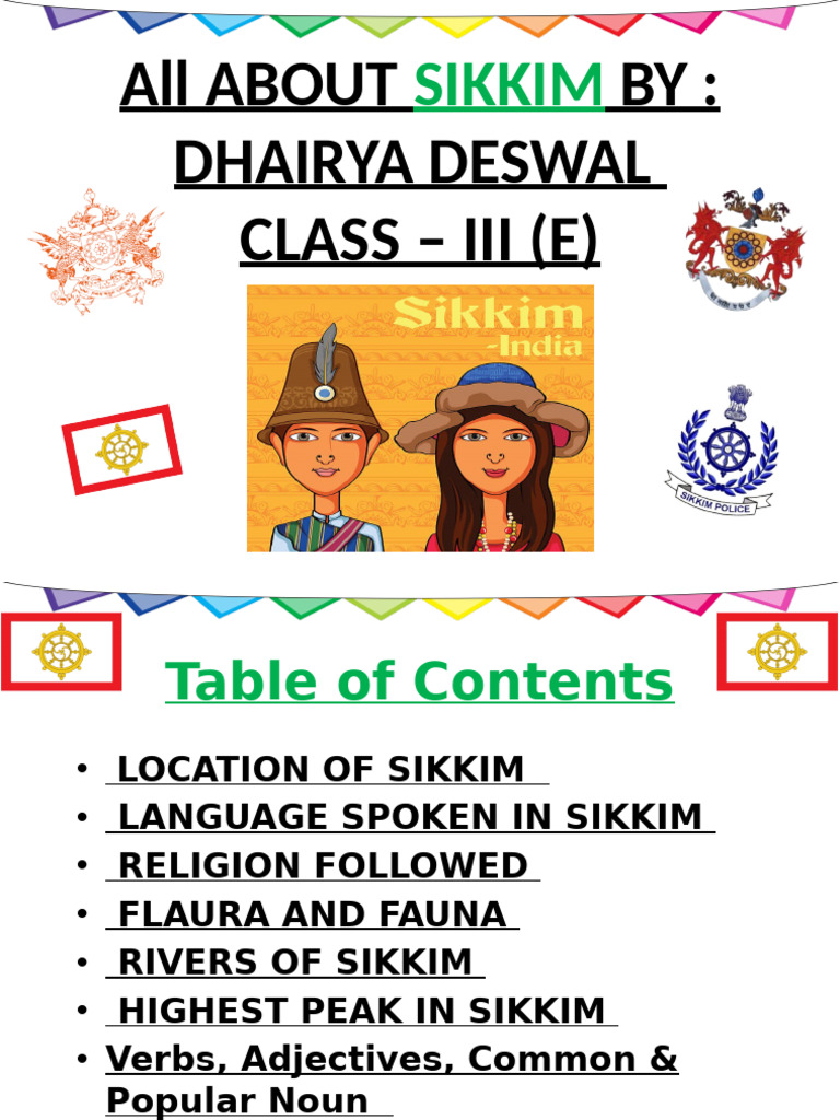 Dhairya Deswal Sikkim Project | PDF