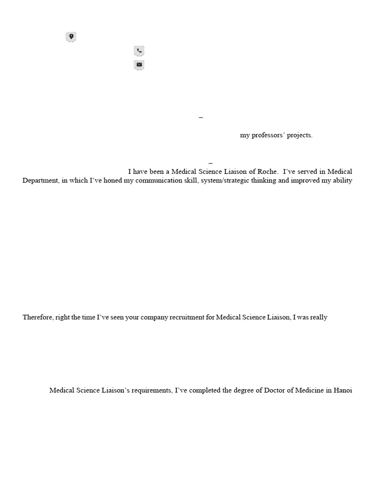 Cover Letter TranThiHaThu MSL | PDF