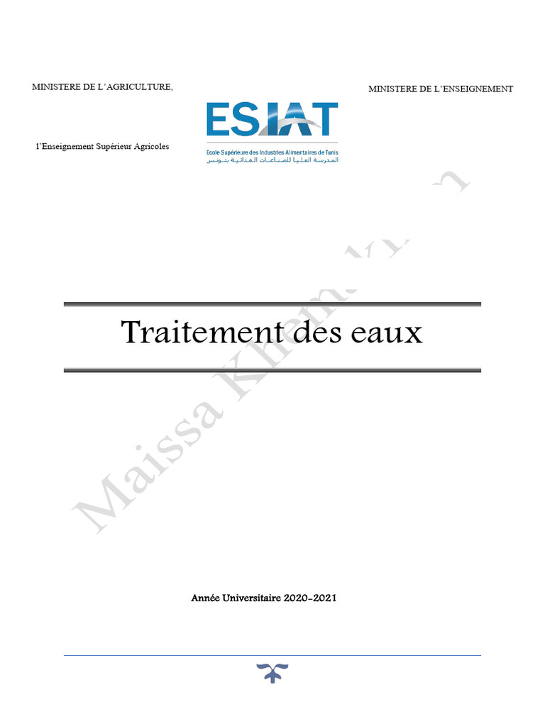 TP Traitement Des Eaux | PDF