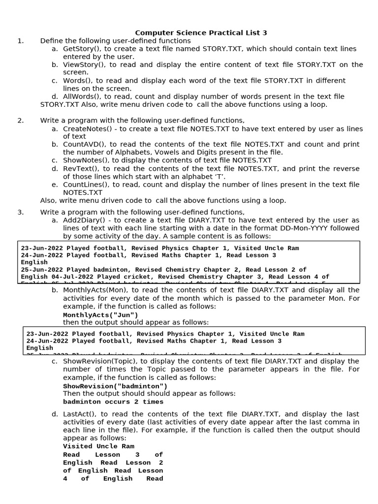 L3 CS Xii 2023 2024 | PDF