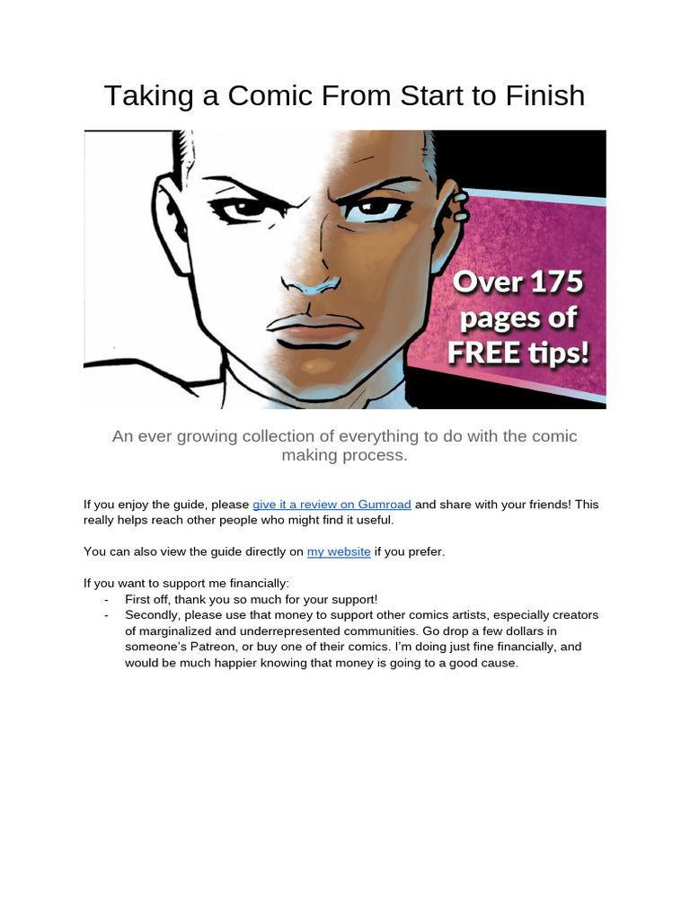 Taking a Comic From Start to Finish | PDF