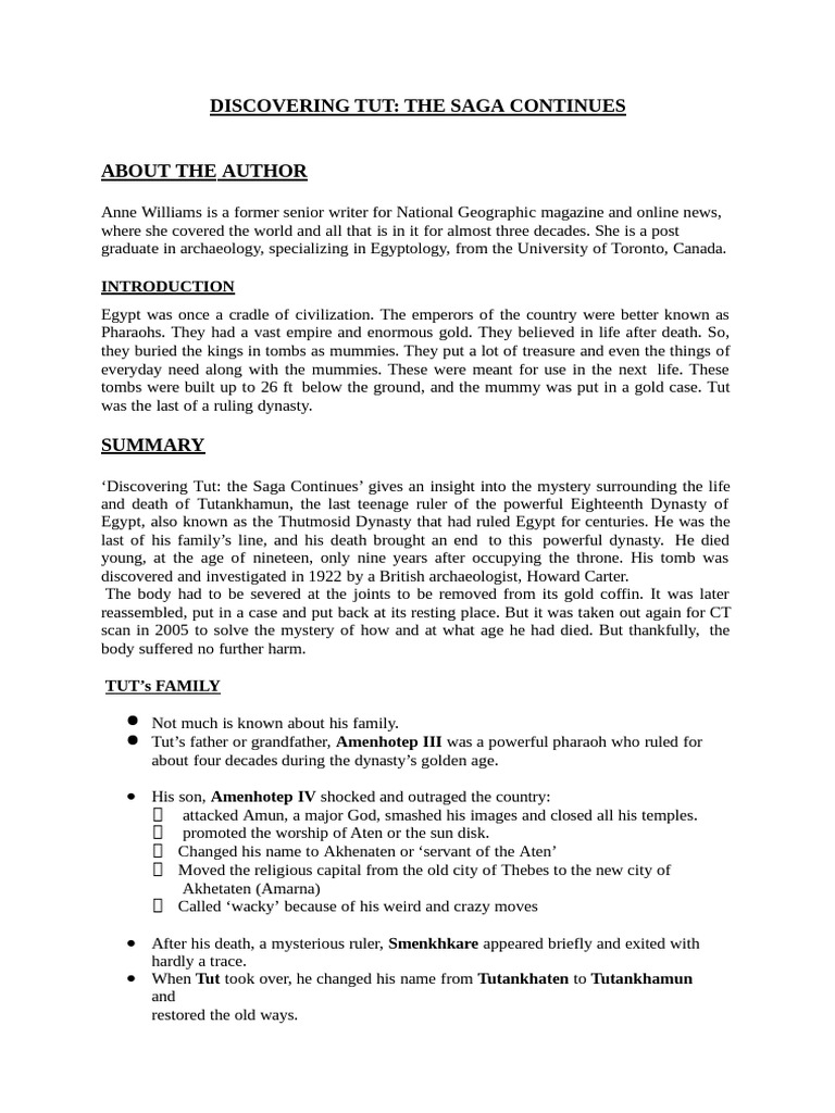 Discovering Tut | PDF