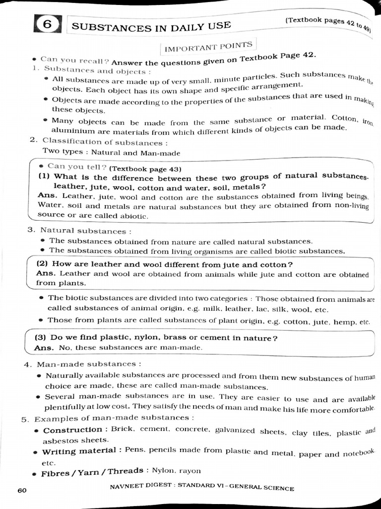 6th Science Lesson 6 | PDF