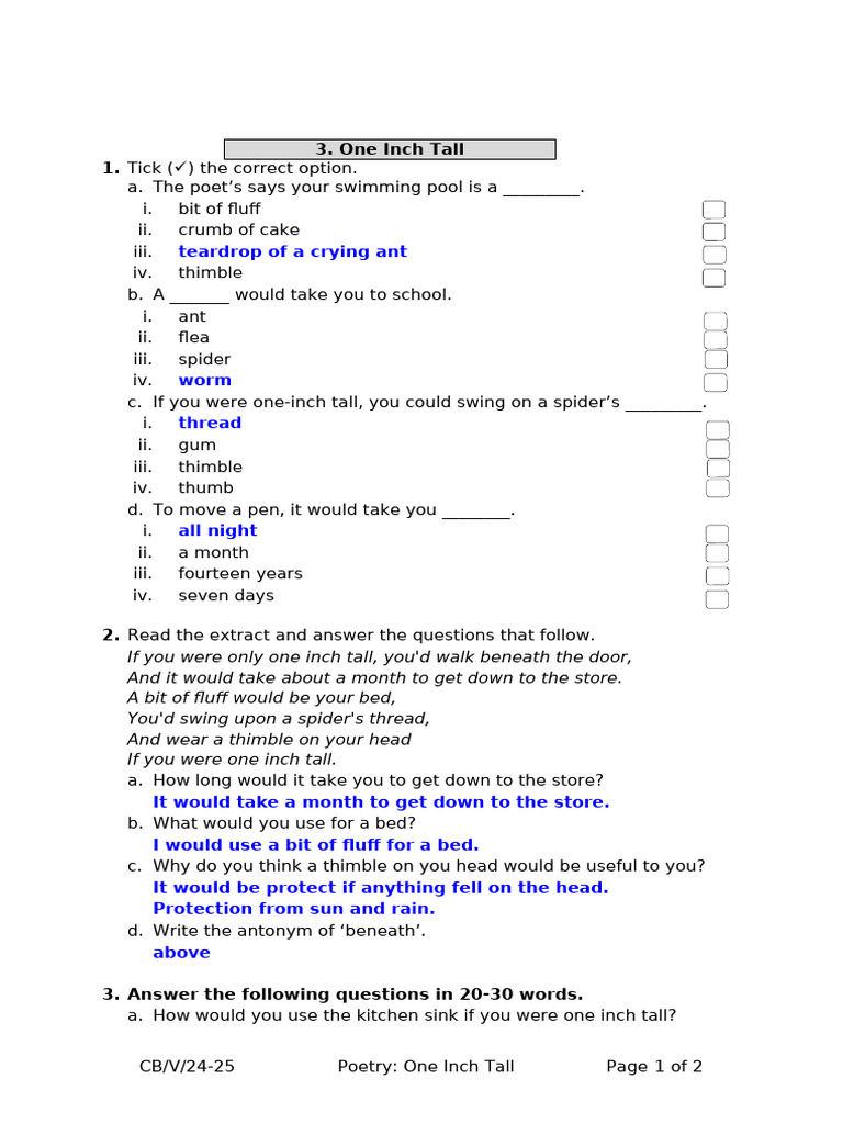 AS - WB - CB - V - WB - One Inch Tall | PDF