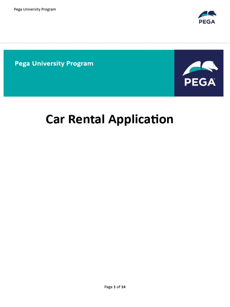 37 - Car Rental Application - THUB-R | PDF