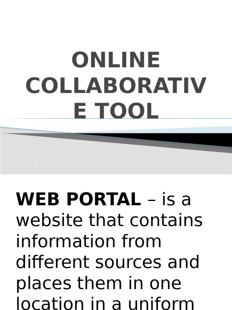 14 Online Collaborative Tool | PDF