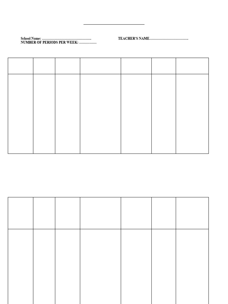 Scheme of Work p4 Pes | PDF