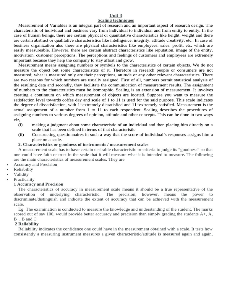 Scaling Techniques | PDF