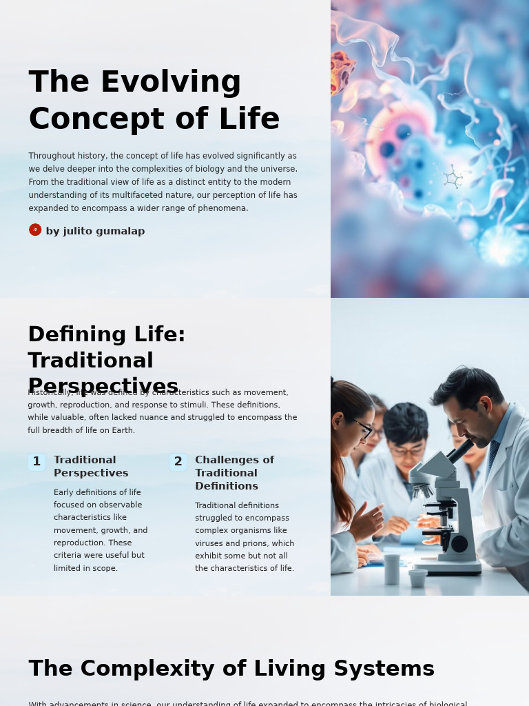 The Evolving Concept of Life | PDF