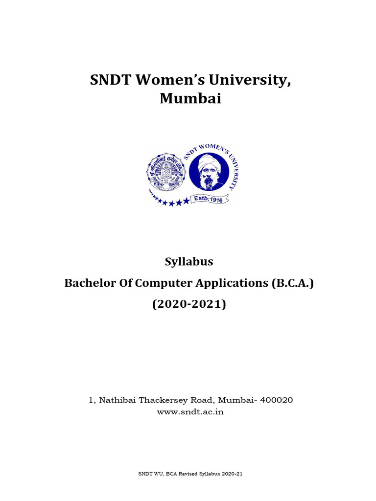 Bca Syllabus | PDF