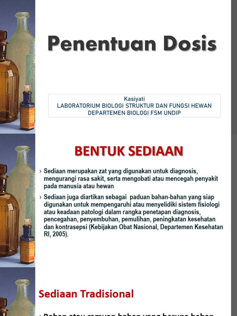 Penentuan Dosis | PDF