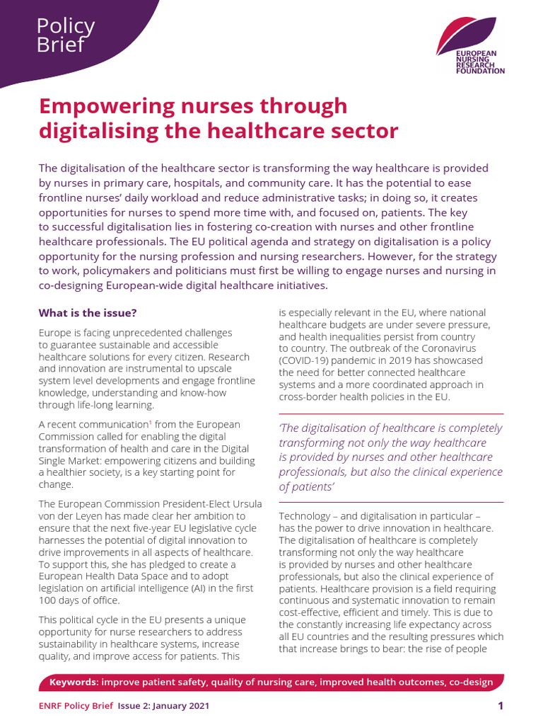 Empowering Nurses Through | PDF | Electronic Health Record | Politics