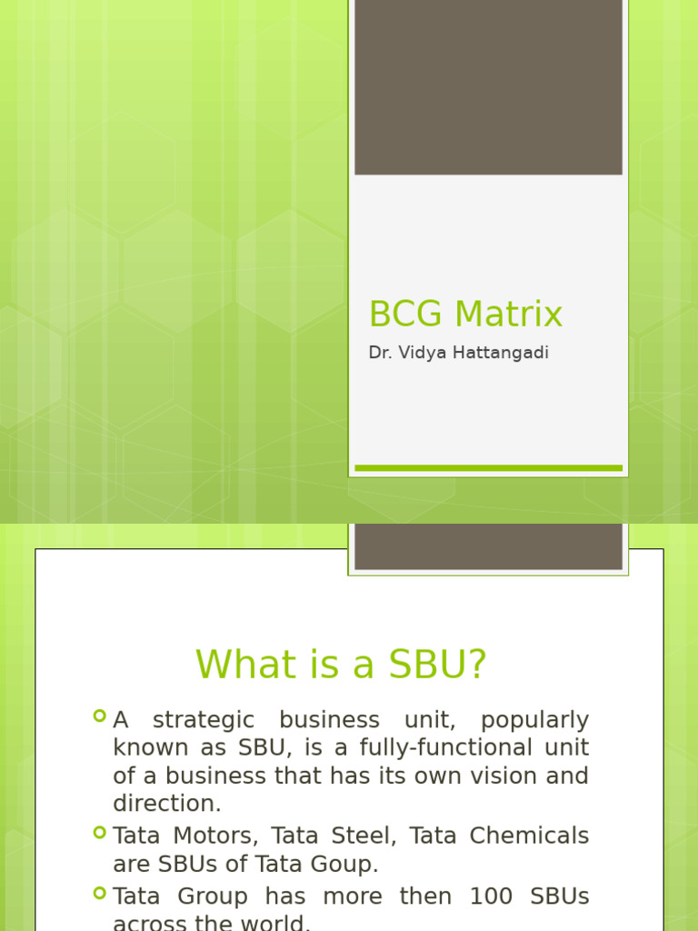 BCG Matrix | PDF