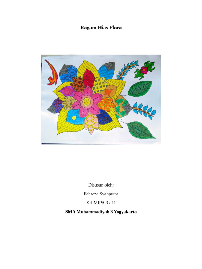 Laporan Ragam Hias Flora | PDF