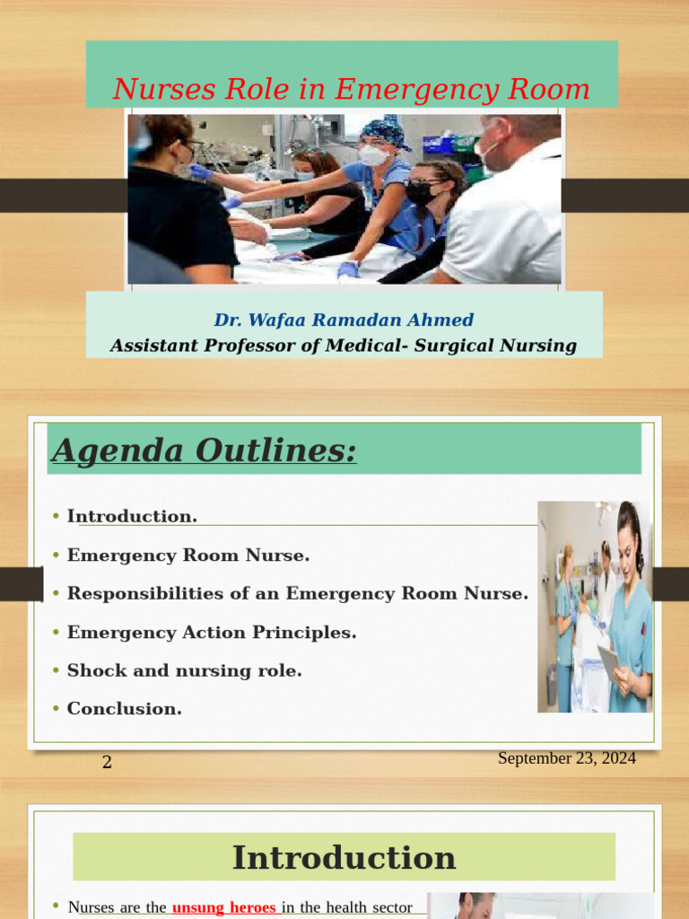 Emergency Room Nurse Responsibilities | PDF | Emergency Department ...