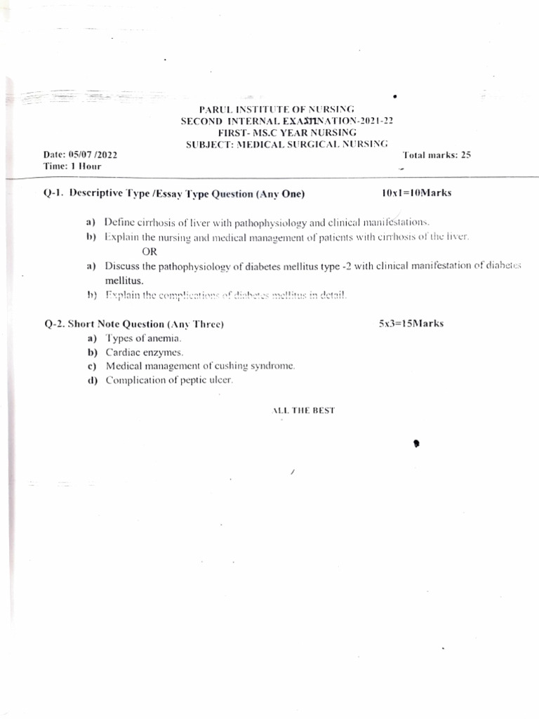 SY Exam Pprs | PDF