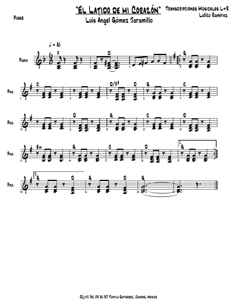 El Latido de Mi Corazón | PDF