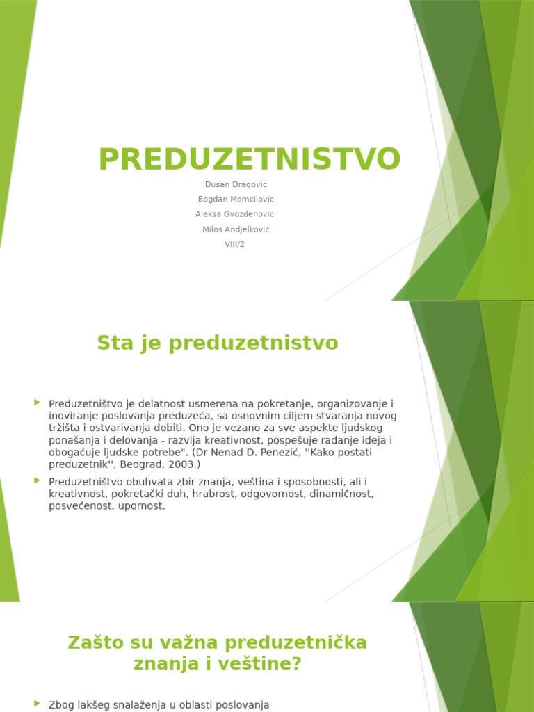 PREDUZETNISTVO | PDF