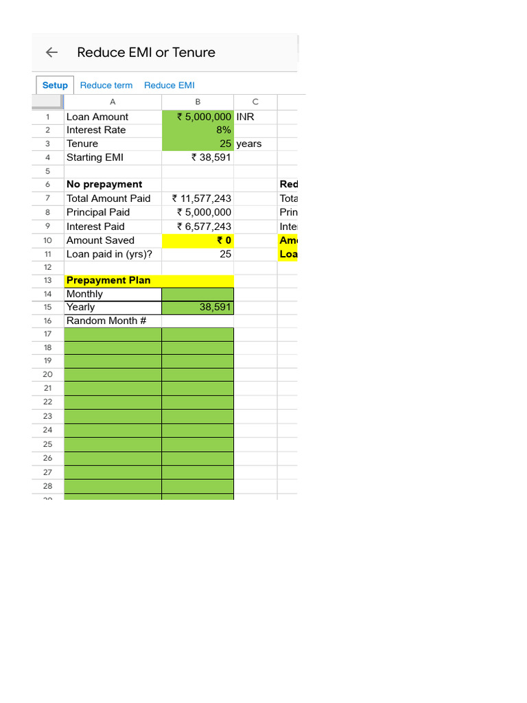 Reduce EMI or Tenure - Google Drive | PDF
