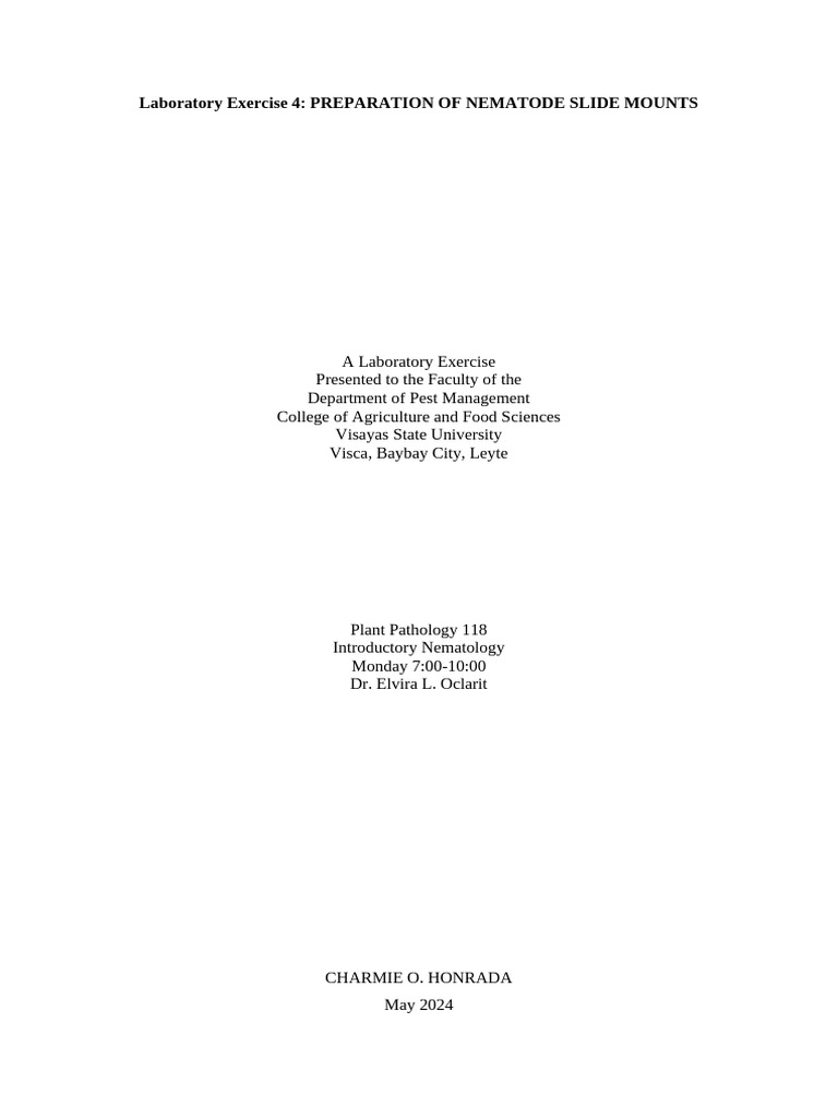 Laboratory Exercise 4 | PDF