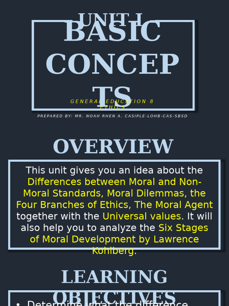 Unit 1 Basic Concepts | PDF