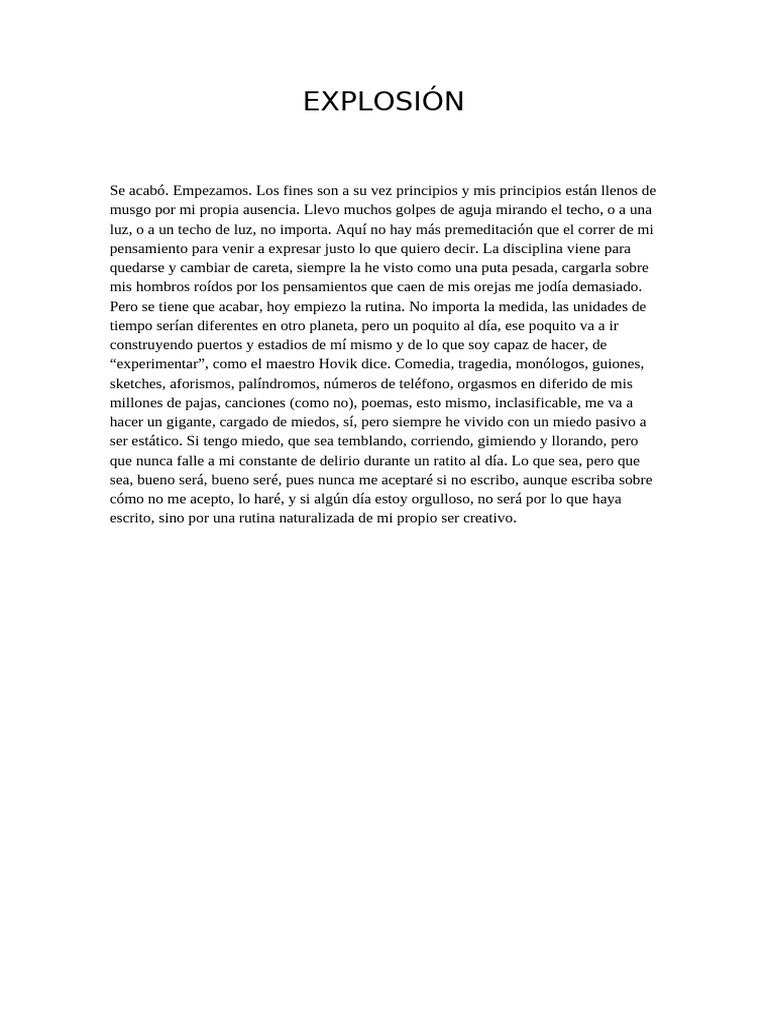EXPLOSIÓN | PDF
