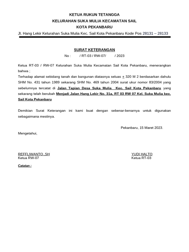 kop-surat-rt-003 | PDF