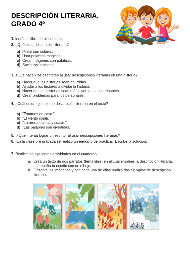 Descripción Literaria | PDF