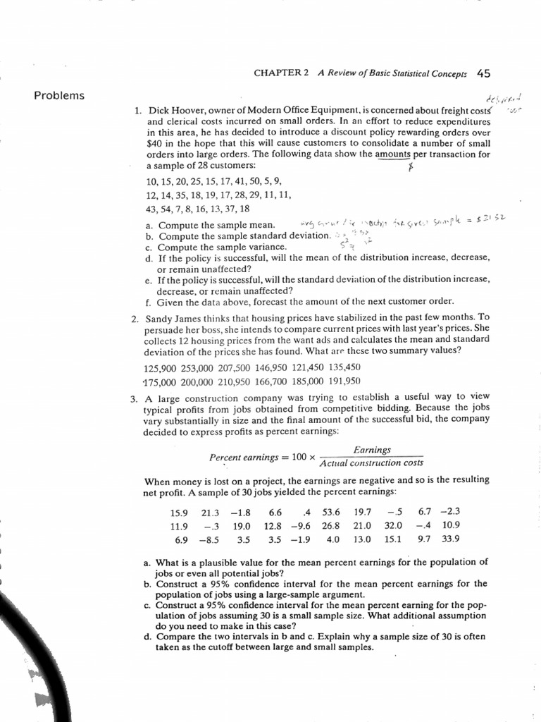 Chapter 2 Assignment Review Statistics | PDF
