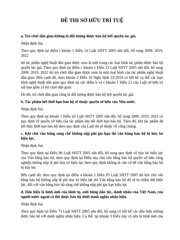 Đề Thi SHTT | PDF