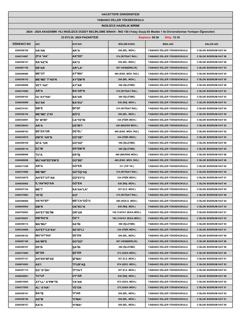 23 Eylul 2024 DBS - Weblıst - EK MADDE 1 | PDF