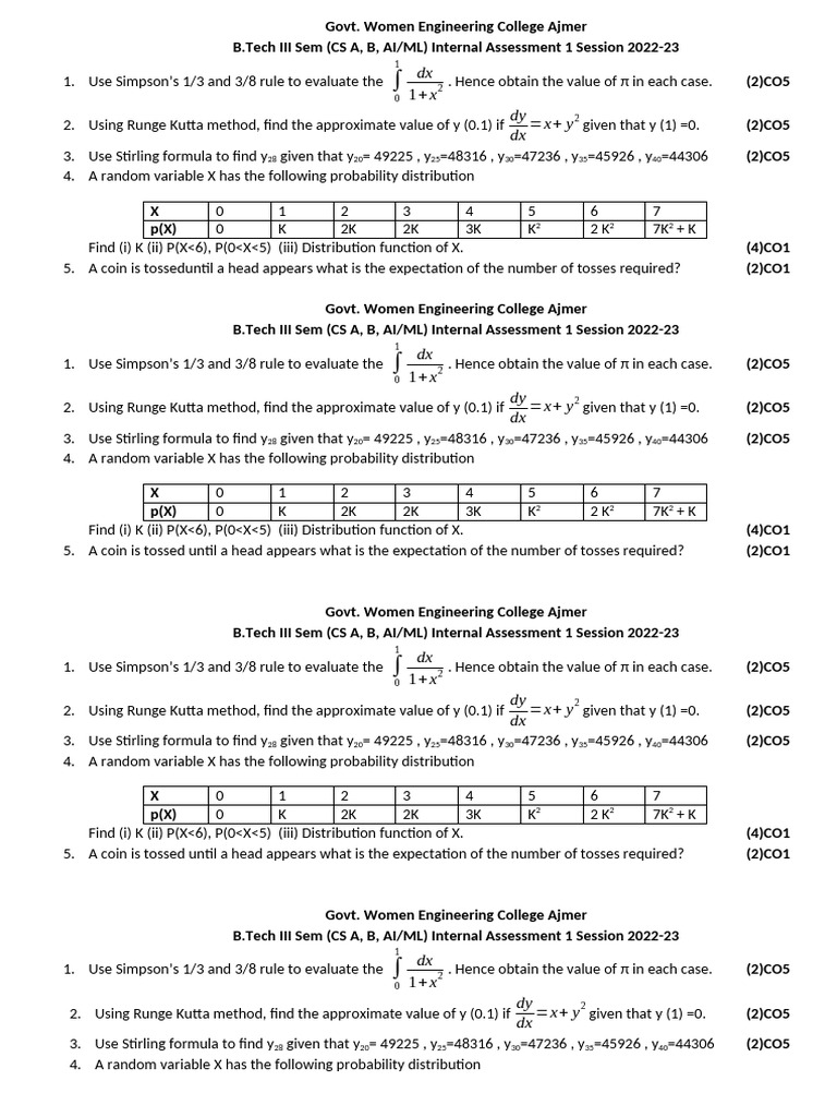Sem 3_Mid Term 1 2_session 2022-23 | PDF