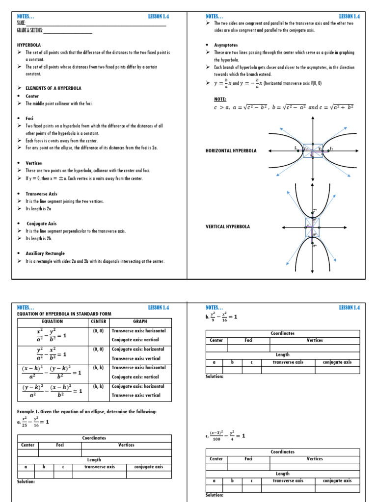 Hyperbola | PDF Hyperbola | PDF