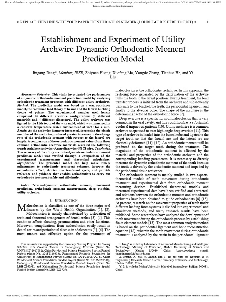 Utility Arch Wire | PDF
