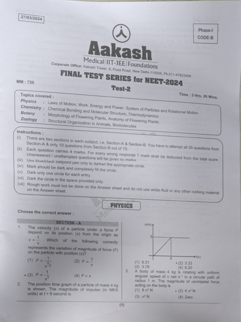 Physics Paper | PDF