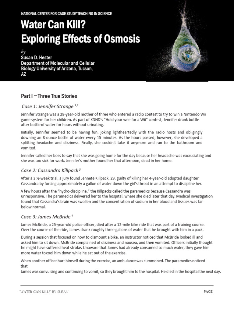 Water Can Kill - pg.1-3 | PDF | Clinical Medicine | Wellness
