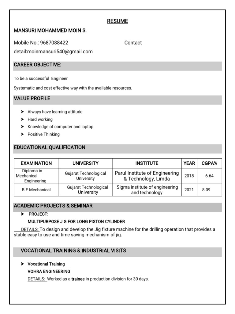 Moin Resume | PDF
