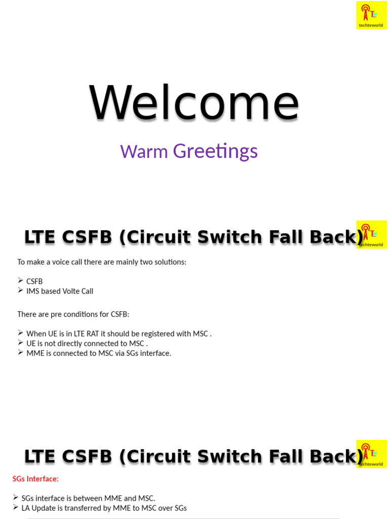 CSFB SRVCC TLW | PDF