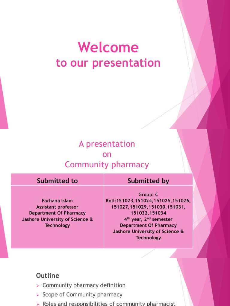 Community Pharmacy | PDF