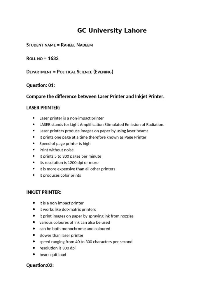 Computer Science Quiz | PDF