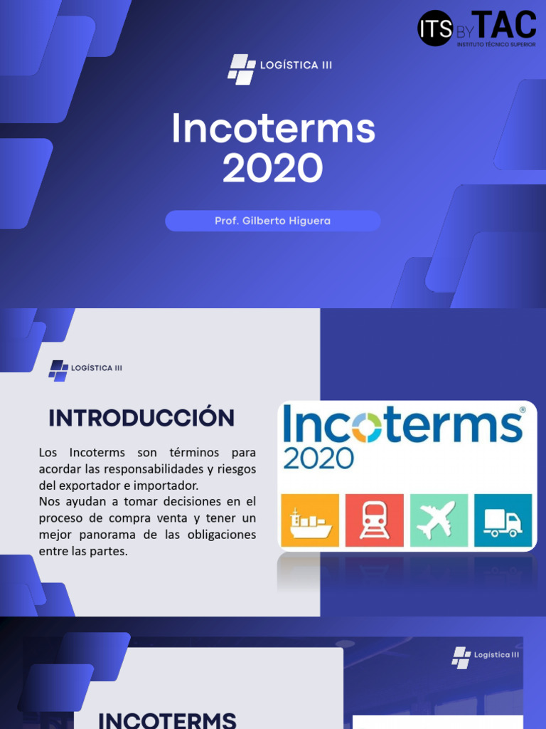 Presentación Incoterms 2020 | PDF