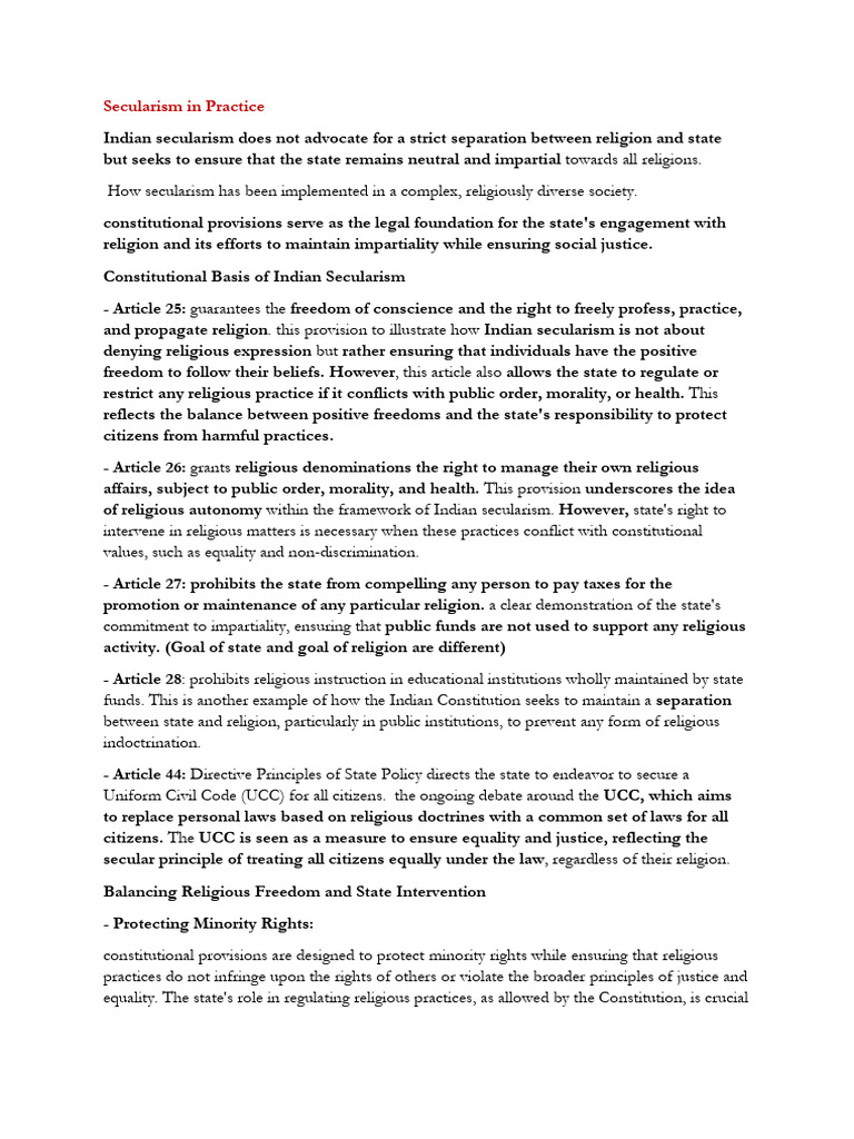 Secularism | PDF